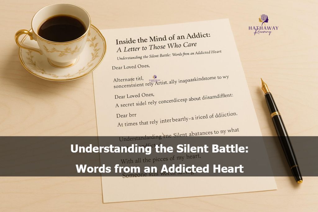 Inside the Mind of an Addict: A Letter to Those Who Care